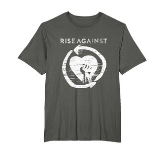Rise Against Offiziell Lizenziertes Damen Unisex T-Shirt mit Kurzarm, Klassisch Geschnitten, Schwarz, Gr&ouml;&szlig;e S