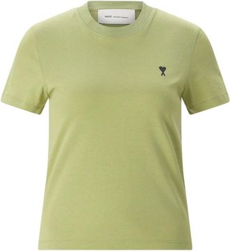 Ami Femme, Tops, Vert, Taille: 36 FR De Coeur T-Shirt
