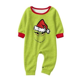Generic Le Grinch Pyjama Noel Famille De Grinch Garcon Chaud Et Doux Enfant Hiver Adulte Ensemble Bebe Ensembles Femme Homme Pull Coton Couple Deguisement Vet