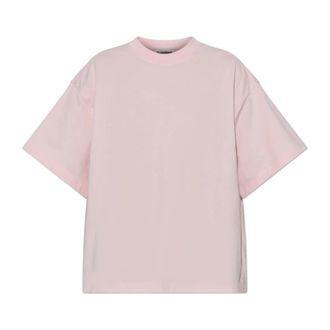 Jil Sander T-Shirt mit Logo-Print - - Tops - Damen - Rosa - XS