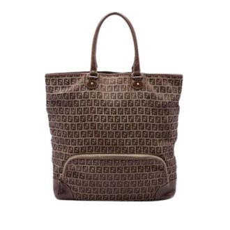 Fendi Sac cabas Pre-owned en toile - Femme - Pre-owned - Brun - Taille: ONE Size