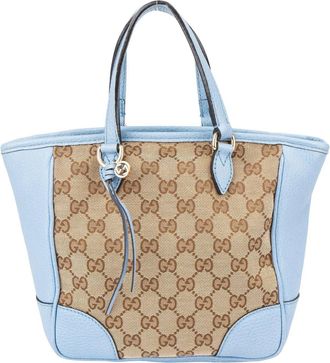 Gucci Crossbody Bags - Gucci GG Monogram Mini Bree Handbag - Gr. unisize - in Blau - f&uuml;r Damen