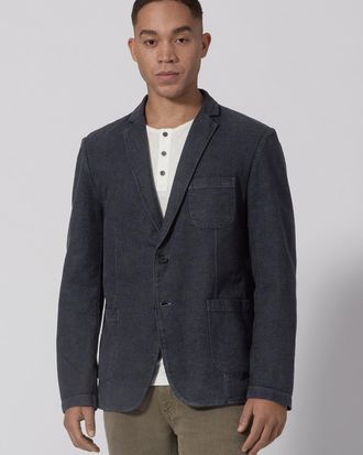 Hempage Hempage Herren vegan Blazer Twill Navy
