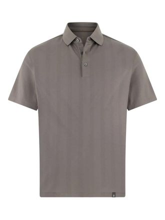 Boggi Milano metal button polo shirt - Gris
