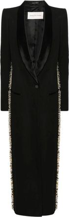 Dries Van Noten Femme, Manteaux, Noir, Taille: 38 FR Single-Breasted Manteaux