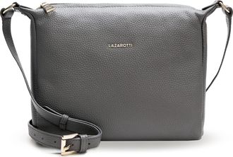 Lazarotti Bologna Leder Umh&auml;ngetasche Damen | verstellbarer Schultergurt | gro&szlig;e Crossbody Bag | Schultertasche 25 cm