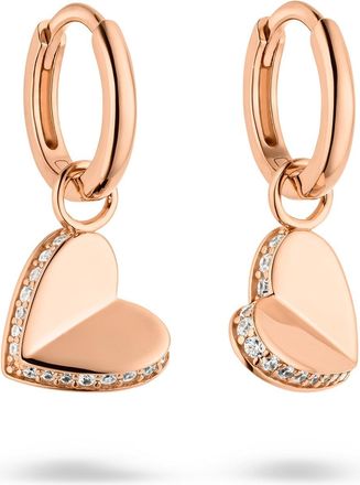 s.Oliver Ohrring - Elegante Creolen aus poliertem 925er Sterlingsilber - ros&eacute;gold - wasserfest & hautfreundlich