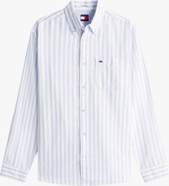 Tommy Hilfiger Chemise col am&eacute;ricain &agrave; rayures en coton