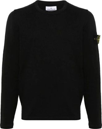 Stone Island Homme, Sweatshirts et sweats &agrave; capuche, Noir, Taille: M Crew Neck Classic Sweater
