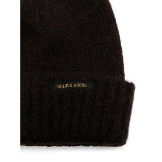 Golden Goose GUP01234 Alpaca-Blend Knit Beanie - Brown