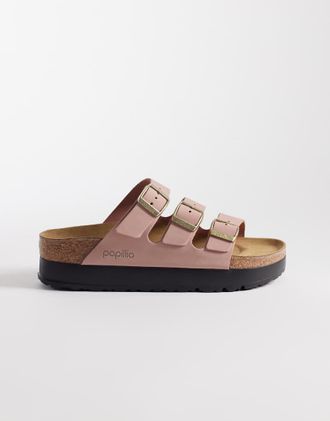 Birkenstock Florida III Flex - Sandales &agrave; plateforme - Argile rose