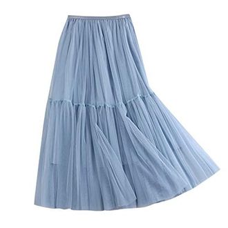 Generic Jupe de P&acirc;ques en tulle - Jupe courte des ann&eacute;es 50 - Jupon de ballet - Jupon de carnaval - Costume de carnaval pour femme - Costume court avec tulle,