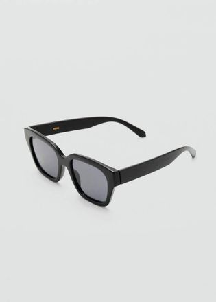 Mango Sonnenbrille mit viereckiger Brillenfassung schwarz - Damen - Einheitsgr&ouml;&szlig;e - MANGO