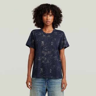 G-Star Allover Print T-Shirt - Mehrfarbig - Damen