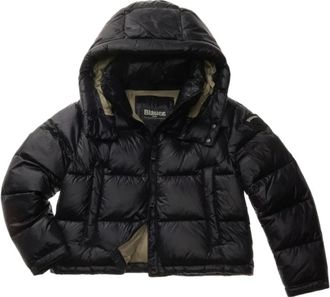 Blauer Schwarze Winterjacke mit abnehmbarem Kragen - - Jackets - Damen - Schwarzk - XS