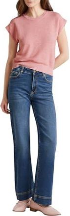 Benetton Maglia G/C S/M 105gd109z Veste de survêtement, Rose, XL Femme