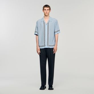 Sandro Chemise fluide &agrave; imprim&eacute; caur