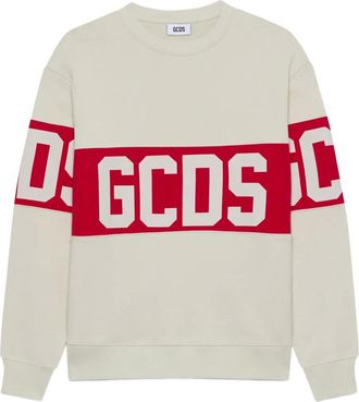 GCDS maille à bande logo - Tons neutres