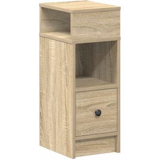 vidaXL Table de chevet avec tiroir ch&ecirc;ne sonoma 25x31x66 cm Vidaxl