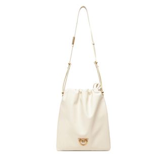 Pinko Handtasche PINKO Slouchy Classic Bag PE 25 PLTT 104359 A270 Écru