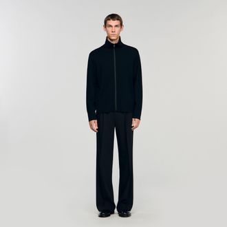 Sandro Cardigan zippé en laine