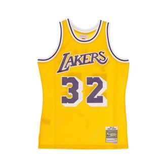 Mitchell & Ness Canotta Basket NBA Swingman Jersey Magic Johnson No32 1984-85 Loslak Home - - Sport - Herren - Gelb - XS