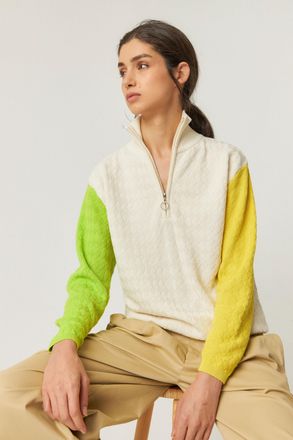 SKFK Damen vegan Pullover Edurte Beige