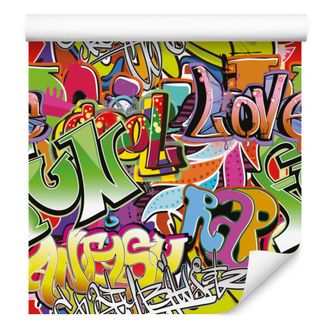 OEM Carta Da Parati Colorata Con Graffiti Per Soggiorno E Camera Da Letto, 50x1000 Cm