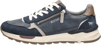 Mustang Homme, Chaussures, Bleu, Taille: 42 EU Baskets Laag
