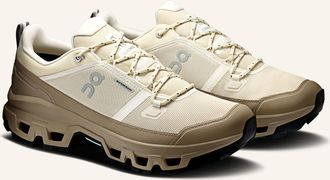 On Wanderschuhe Cloudrock Low Wp beige