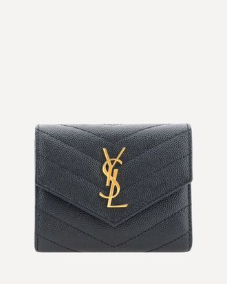 Saint Laurent Cassandre leather Wallet Female UNI