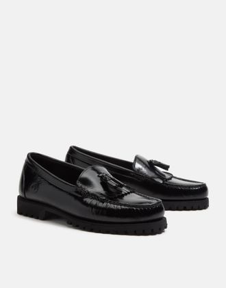 Timberland Authentic - Loafer aus Vollnarbenleder in Schwarz mit 3 &Ouml;sen