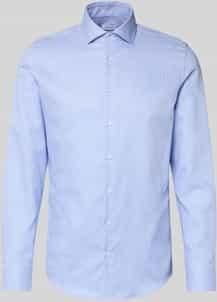 Seidensticker Slim Fit Business Hemd aus Baumwolle mit Kentkragen