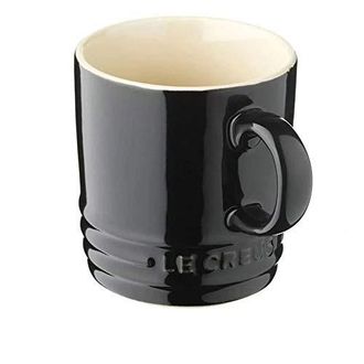 LE CREUSET Tasse &agrave; Cappuccino en C&eacute;ramique, 200 ml, Hauteur 10 cm, Onyx, 70303201400099