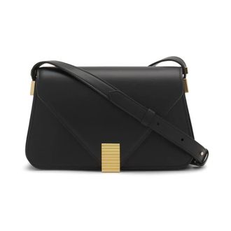 Lanvin Femme, Sacs, Noir, Taille: ONE Size Sac bandouli&egrave;re en cuir noir