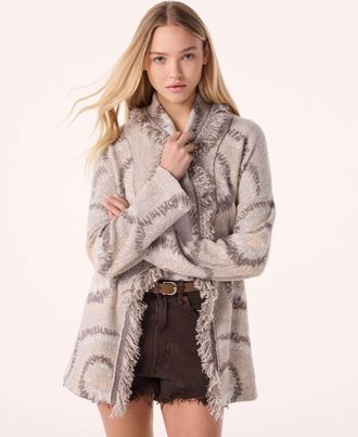 Kujten Pull long cachemire femme, 4 fils - Veste Miko Shibori