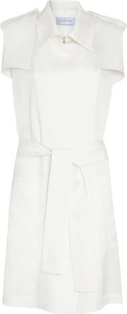 Gloria Coelho belted coat - Wei&szlig;