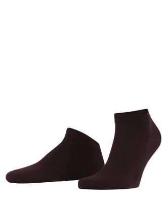 Falke Herren Sneakersocken ClimaWool M Sn Wolle Lyocell kurz einfarbig 1 Paar, Rot Barolo 8596, 41-42