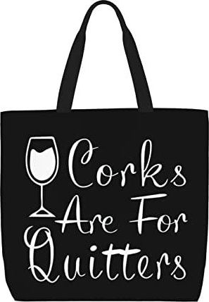 Generic Sac Fourre-Tout Les Bouchons Sont Pour Les L&acirc;ches. Grand Sac A Main Lavables Pliable Sacs En Toile Pour Femmes, Pour Filles, &Eacute;cole, Voyage, Femmes