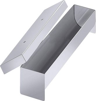 Contacto Edelstahl Pastetenform halbrund, 27 x 5 x 5 cm, mit Deckel