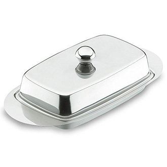 Lacor Lacor 62951 Beurrier avec Couvercle Inox 18 / 10, Language_tag:fr_fr, Silver