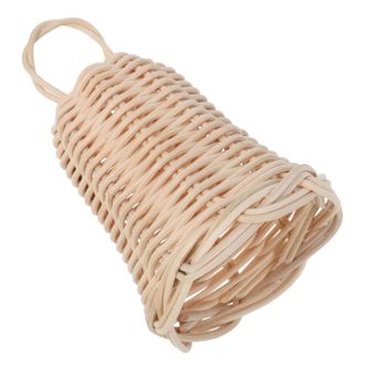 Cabilock Rattankugeln Deko Glocken F&uuml;r Weihnachten Rustikal H&auml;ngeglocken Bastelarbeiten Weihnachtsdeko Anh&auml;nger DIY Naturmaterialien Saisonale Dekoration