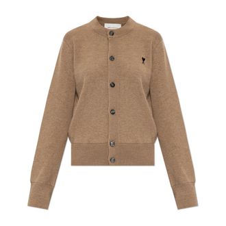 Ami Wollstrickjacke - - Knitwear - Damen - Beige - S