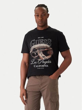 Guess T-Shirt M6RI13 K8FQ4 Schwarz Regular Fit