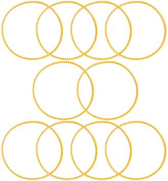 Lurrose 20 St&uuml;ck Doppelzahnriemen N&auml;hmaschinenmotorriemen 1417 Zoll Umfang Ersatzriemen f&uuml;r Haushalts N&auml;hmaschinen Vintage Modelle N&auml;hzubeh&ouml;r f&uuml;r Pr&auml;zise Repa