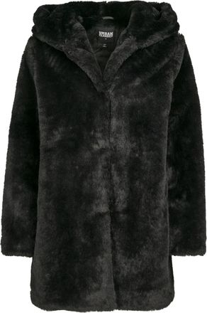 Urban Classics Mantel mit Kapuze f&uuml;r Damen (Schwarz)