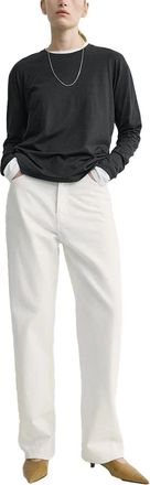 Toteme Relaxed-Fit Lyocell-Cotton Long-Sleeve T-Shirt - Black