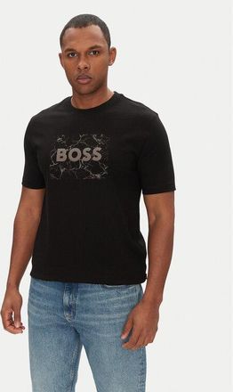 HUGO BOSS T-Shirt Te_Logospace 50539186 Schwarz Regular Fit