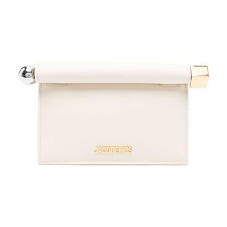 Jacquemus Femme, Sacs, Beige, Taille: ONE Size Small Rond Carr&eacute; Clutch