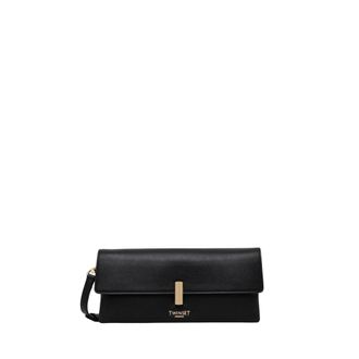 Twinset Umh&auml;ngetasche mit Metallverschluss - - Bags - Damen - Schwarzk - ONE SIZE